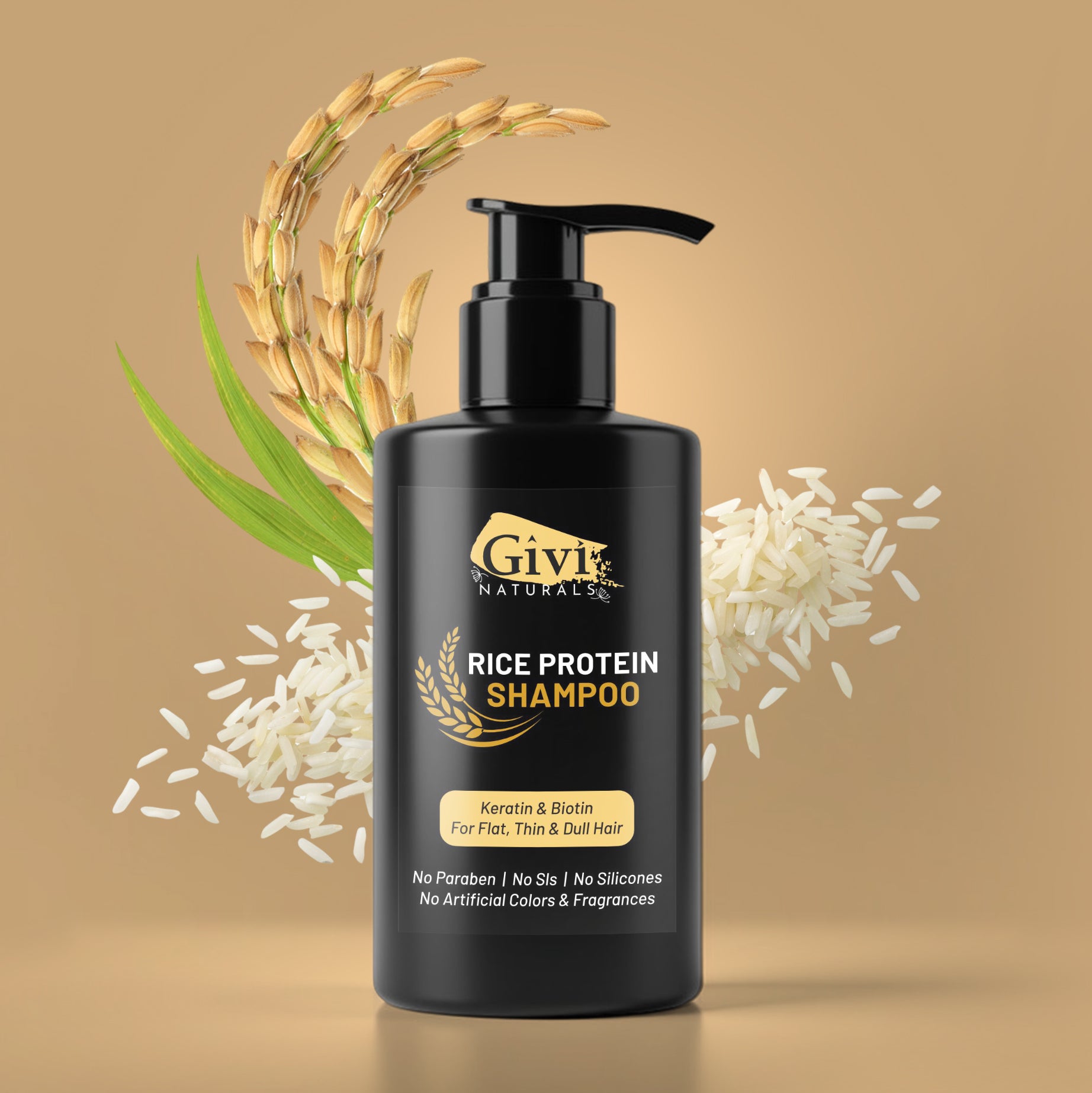 Rice Protein Shampoo - 200ml – Givi Naturals